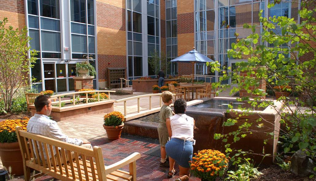 Hospital Courtyard Design | Marianjoy Rehabilitation Hospital, Enabling ... Hospital Courtyard Design | Marianjoy Rehabilitation Hospital, Enabling ...
