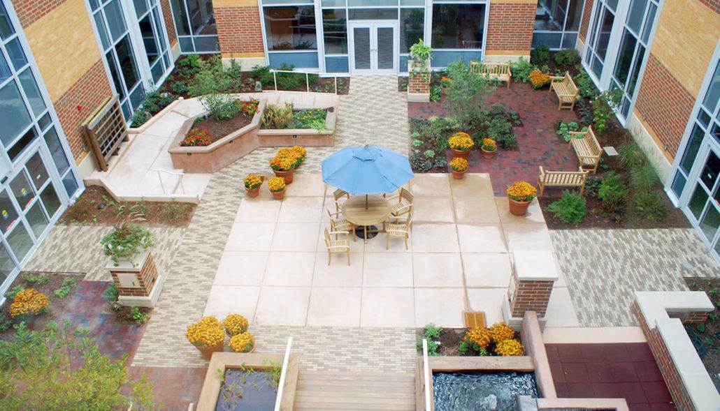 Hospital Courtyard Design | Marianjoy Rehabilitation Hospital, Enabling ...